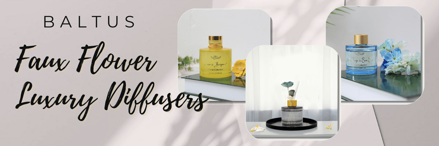 BALTUS Faux Flowers Luxury Diffusers