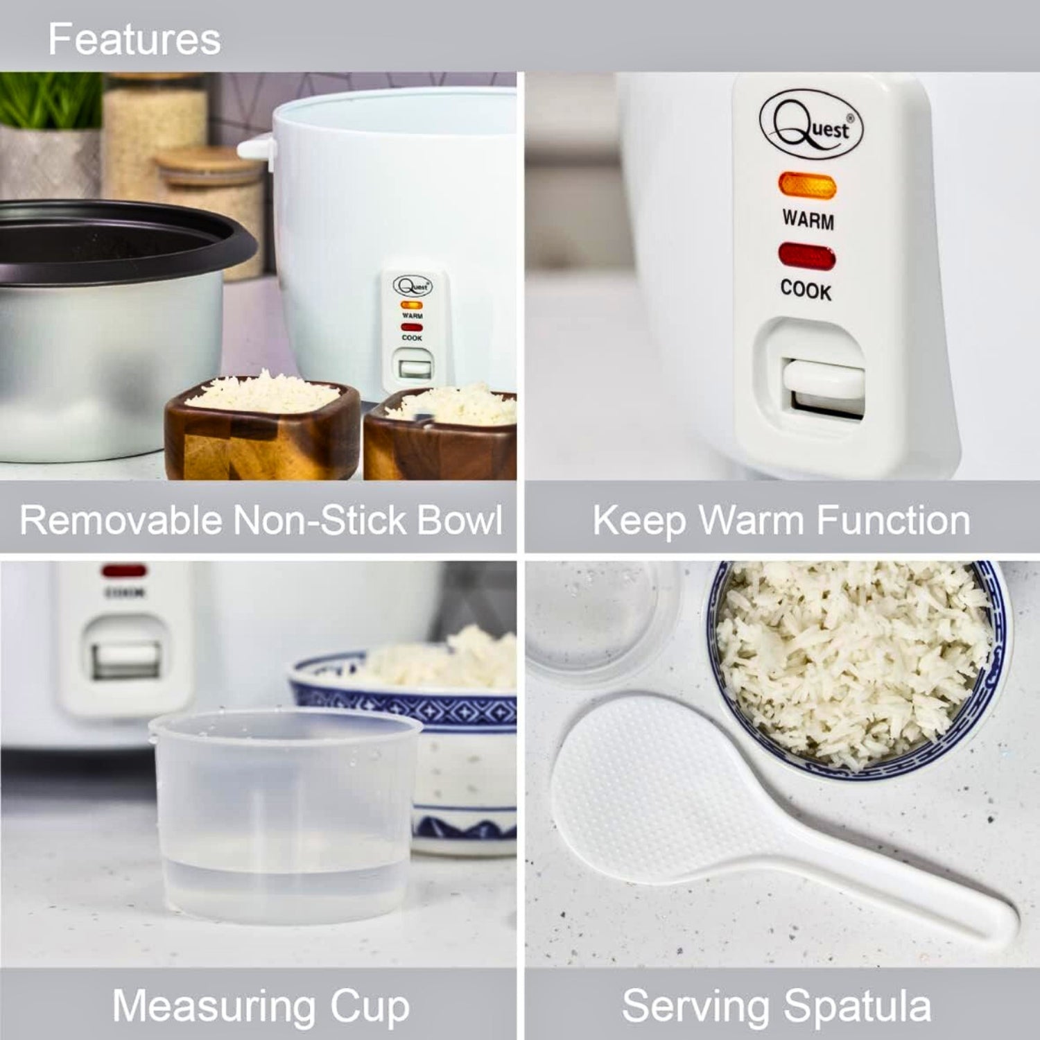 Quest 2.5 Litre Rice Cooker