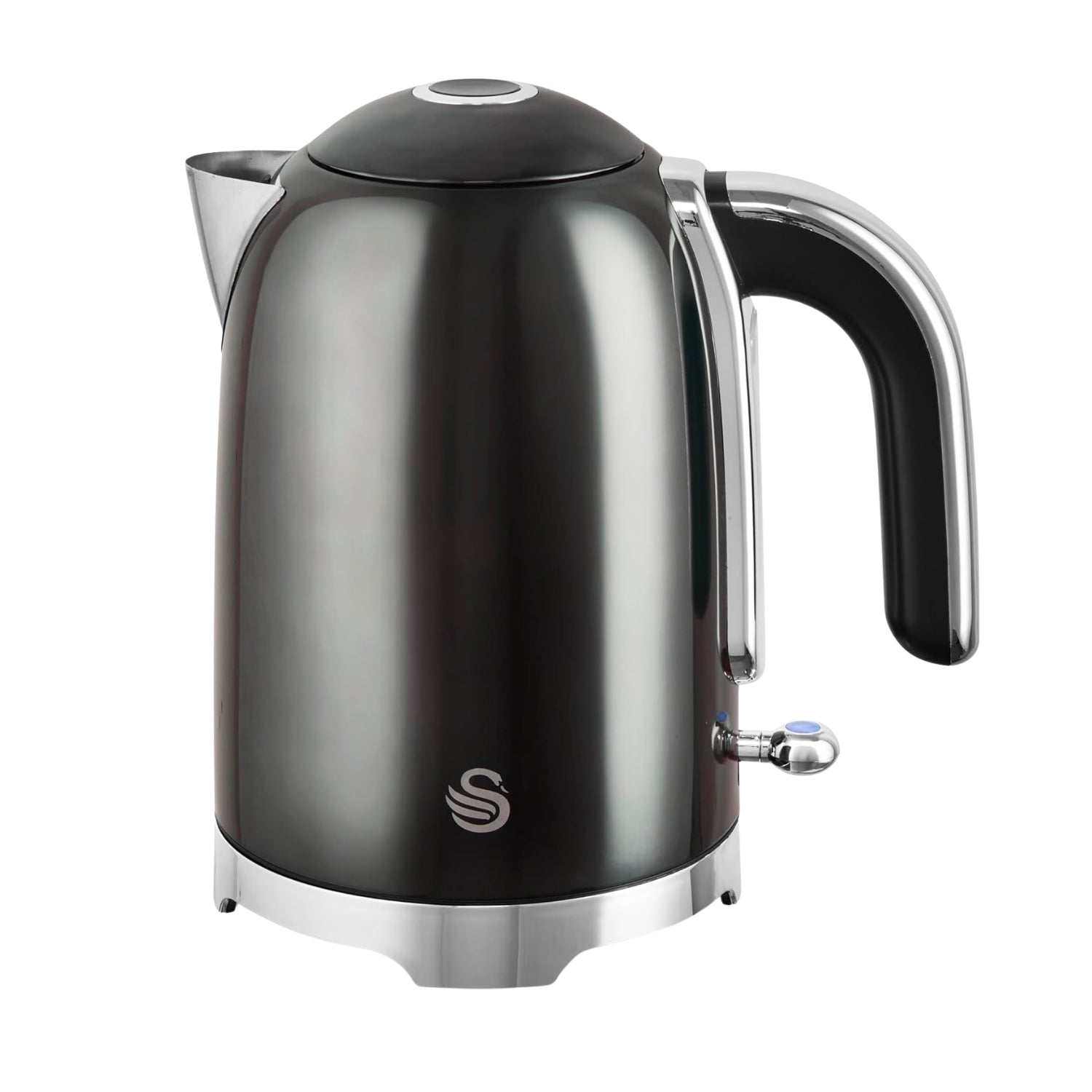 1.7L Stainless Steel 3000W Graphite Swan Solace Electric Kettle
