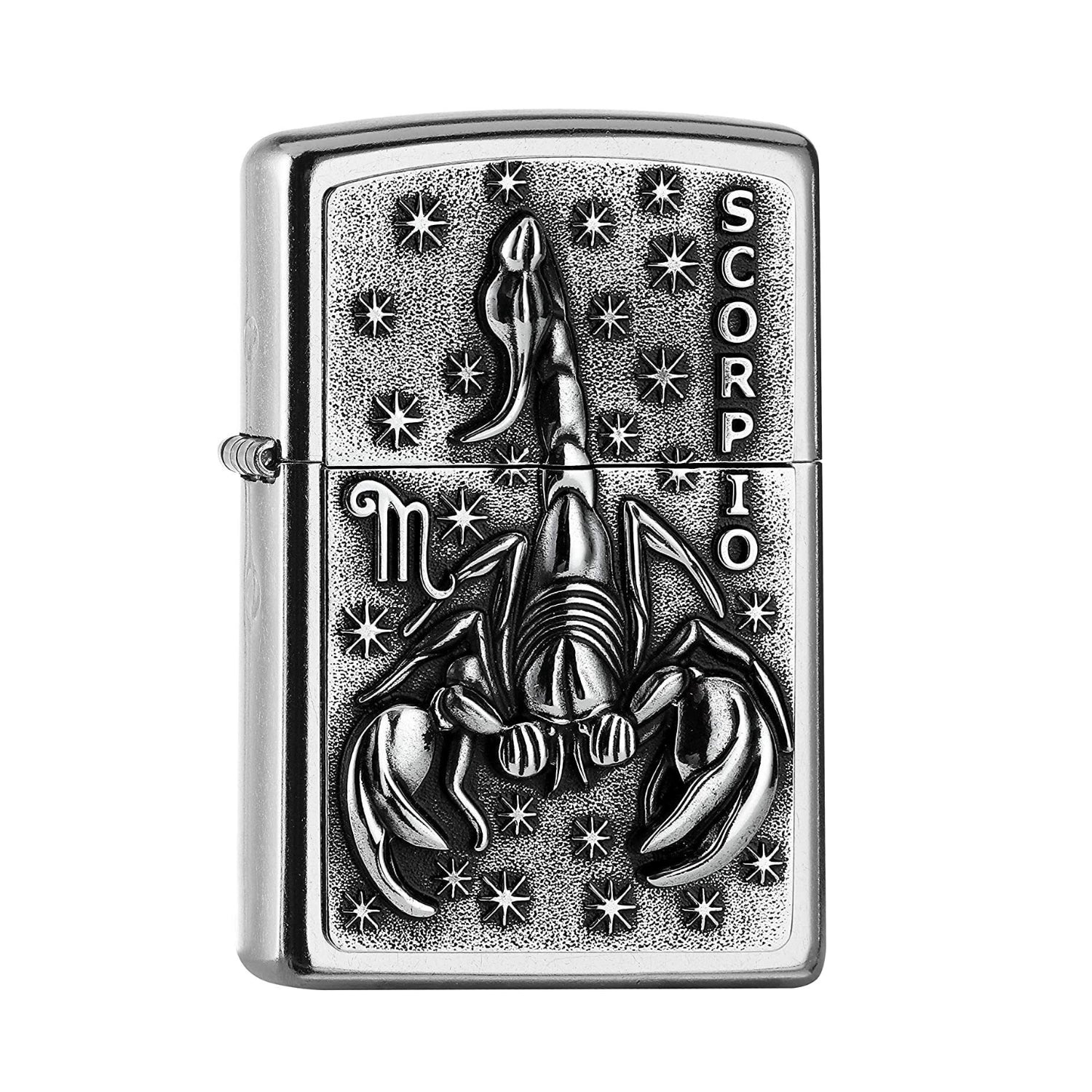 Zippo Lighter Scorpio Zodiac Sign Street Chrome